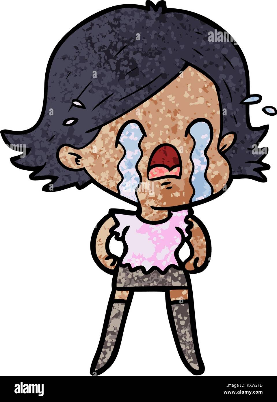 cartoon woman crying Stock Vector Image & Art - Alamy