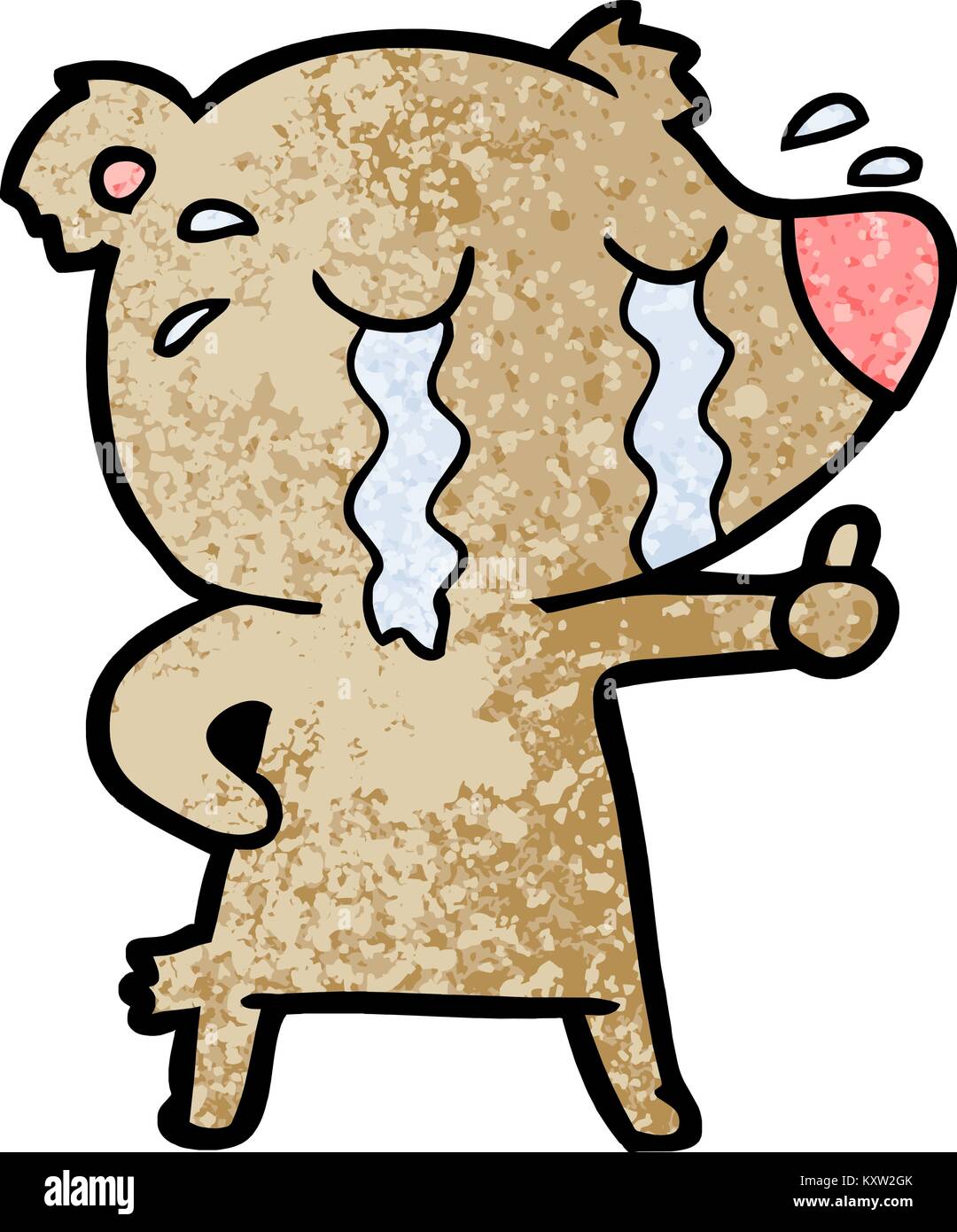 cartoon crying bear Stock Vector Image & Art - Alamy