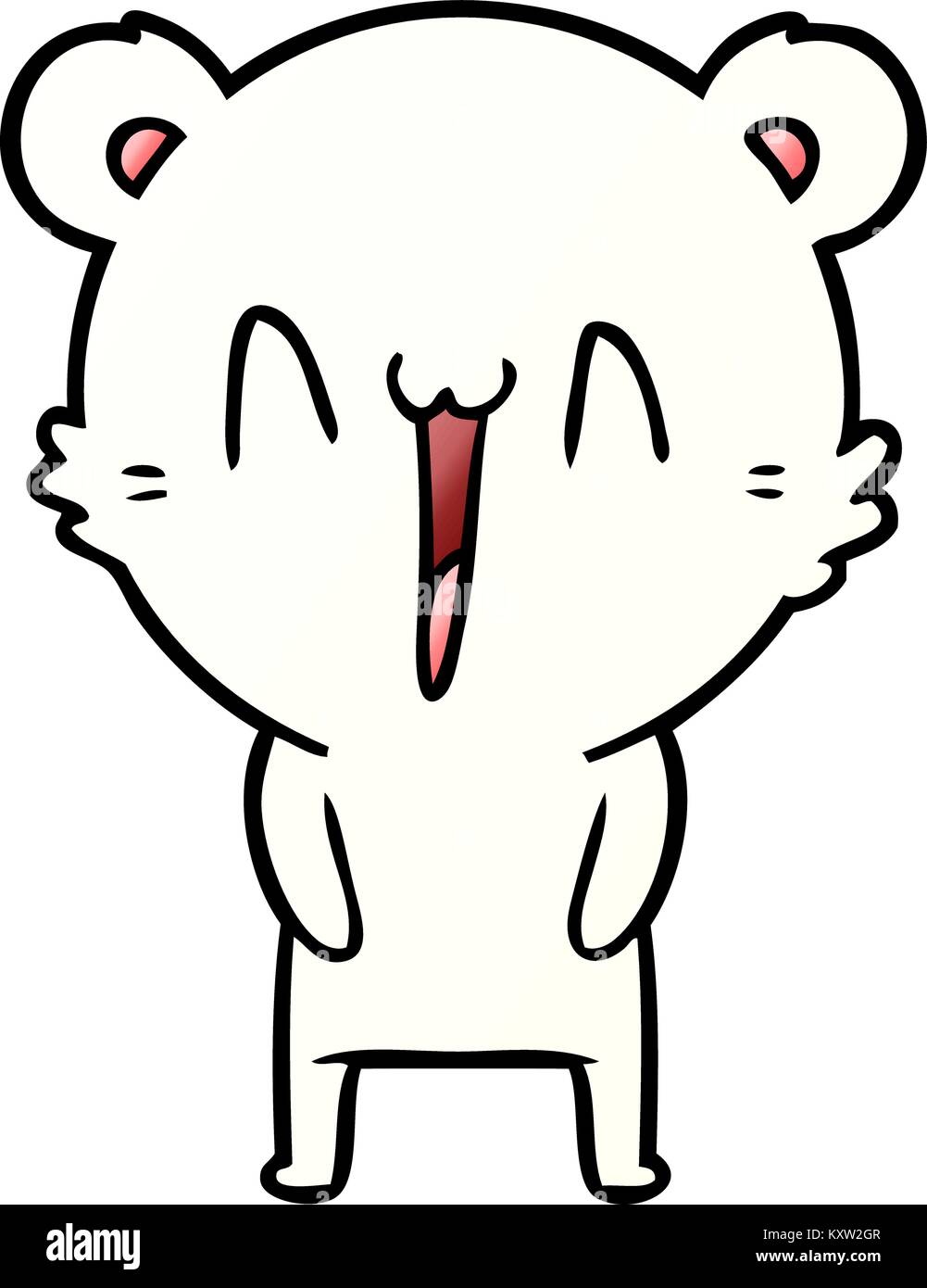 happy polar bear cartoon Stock Vector Image & Art - Alamy