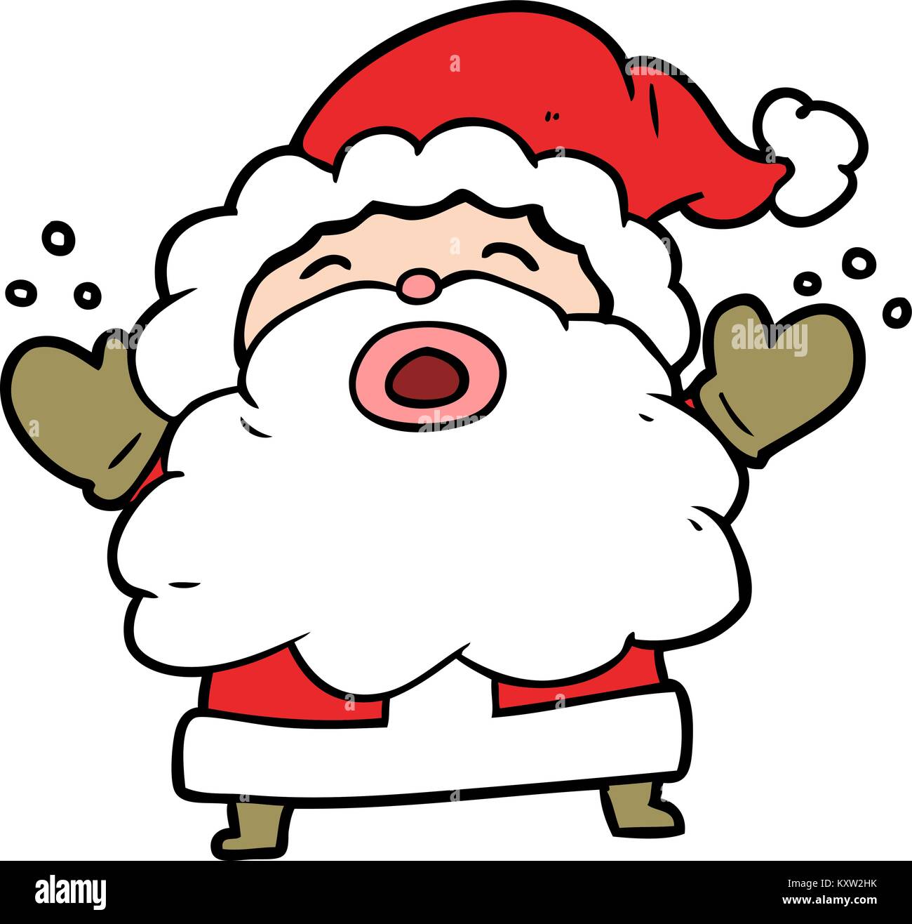 cartoon santa claus shouting in frustration Stock Vector Image & Art ...