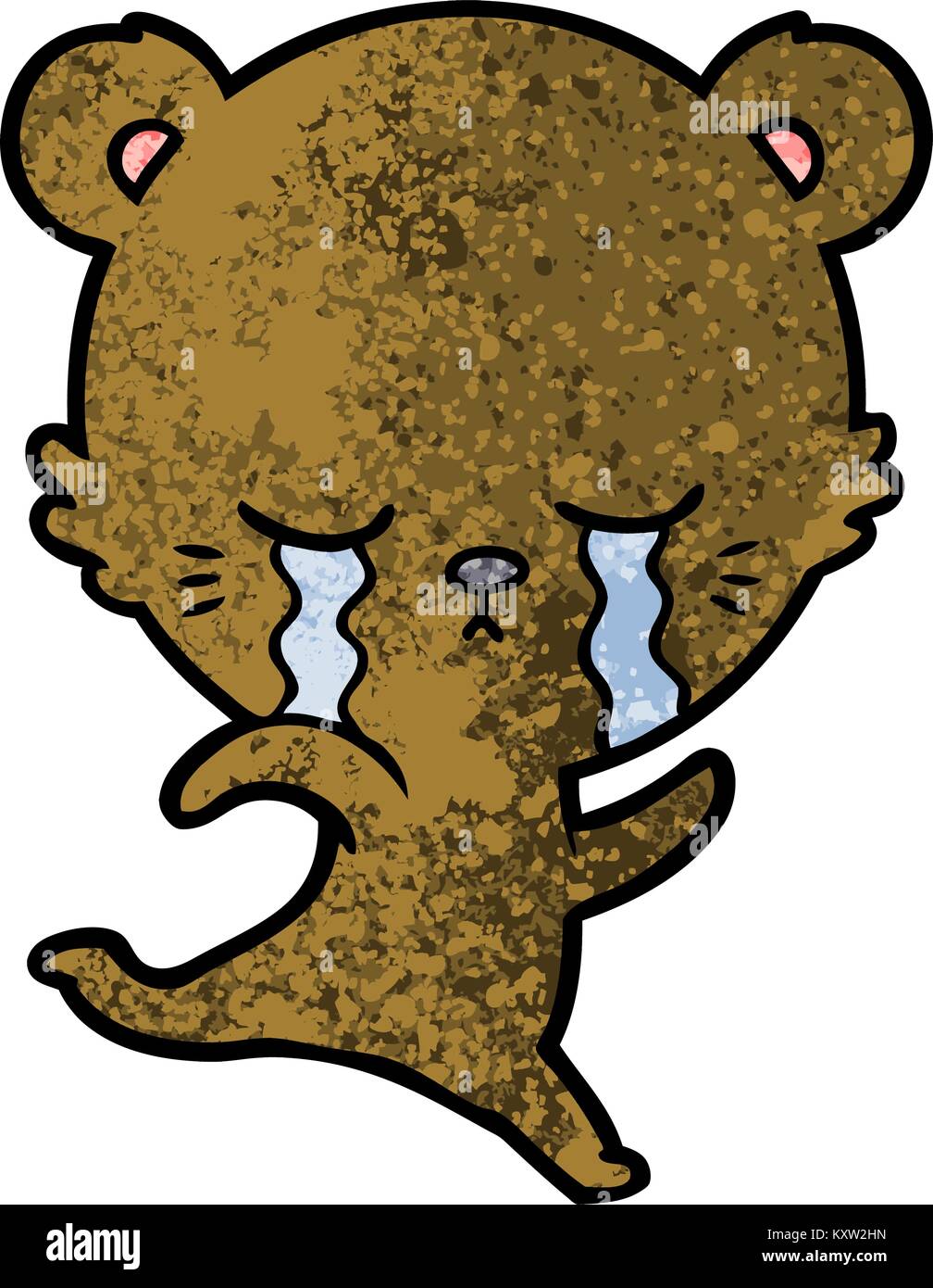 crying cartoon bear Stock Vector Image & Art - Alamy