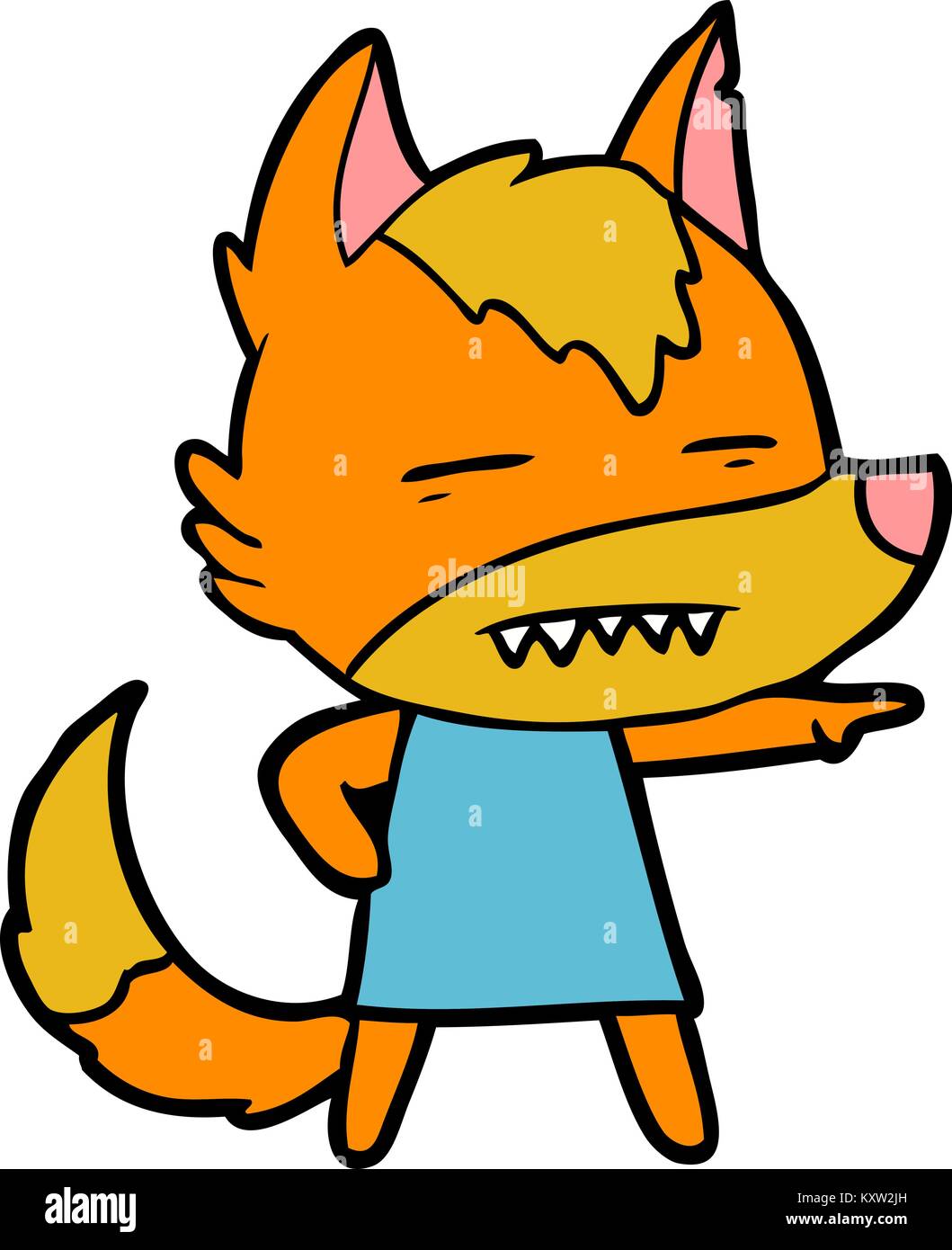 fox cartoon character Stock Vector Image & Art - Alamy