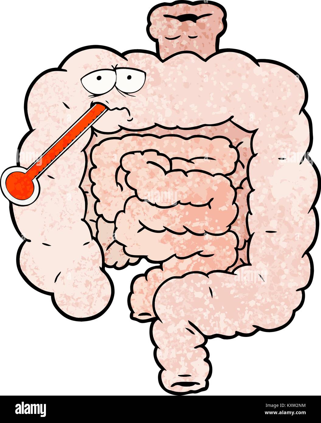cartoon unhealthy intestines Stock Vector Image & Art - Alamy