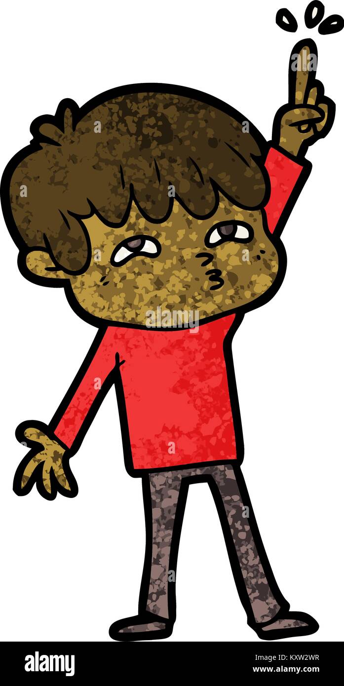 cartoon boy asking question Stock Vector Image & Art - Alamy