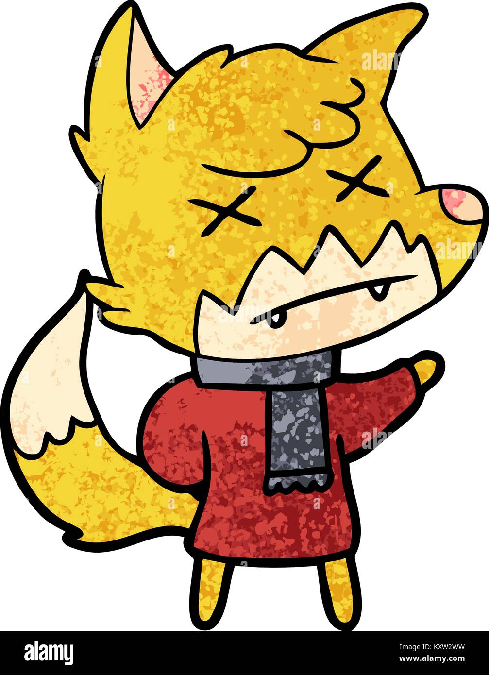 cartoon dead fox Stock Vector Image & Art - Alamy