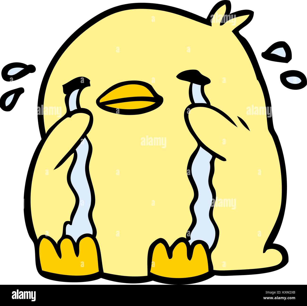 cartoon crying bird Stock Vector Image & Art - Alamy