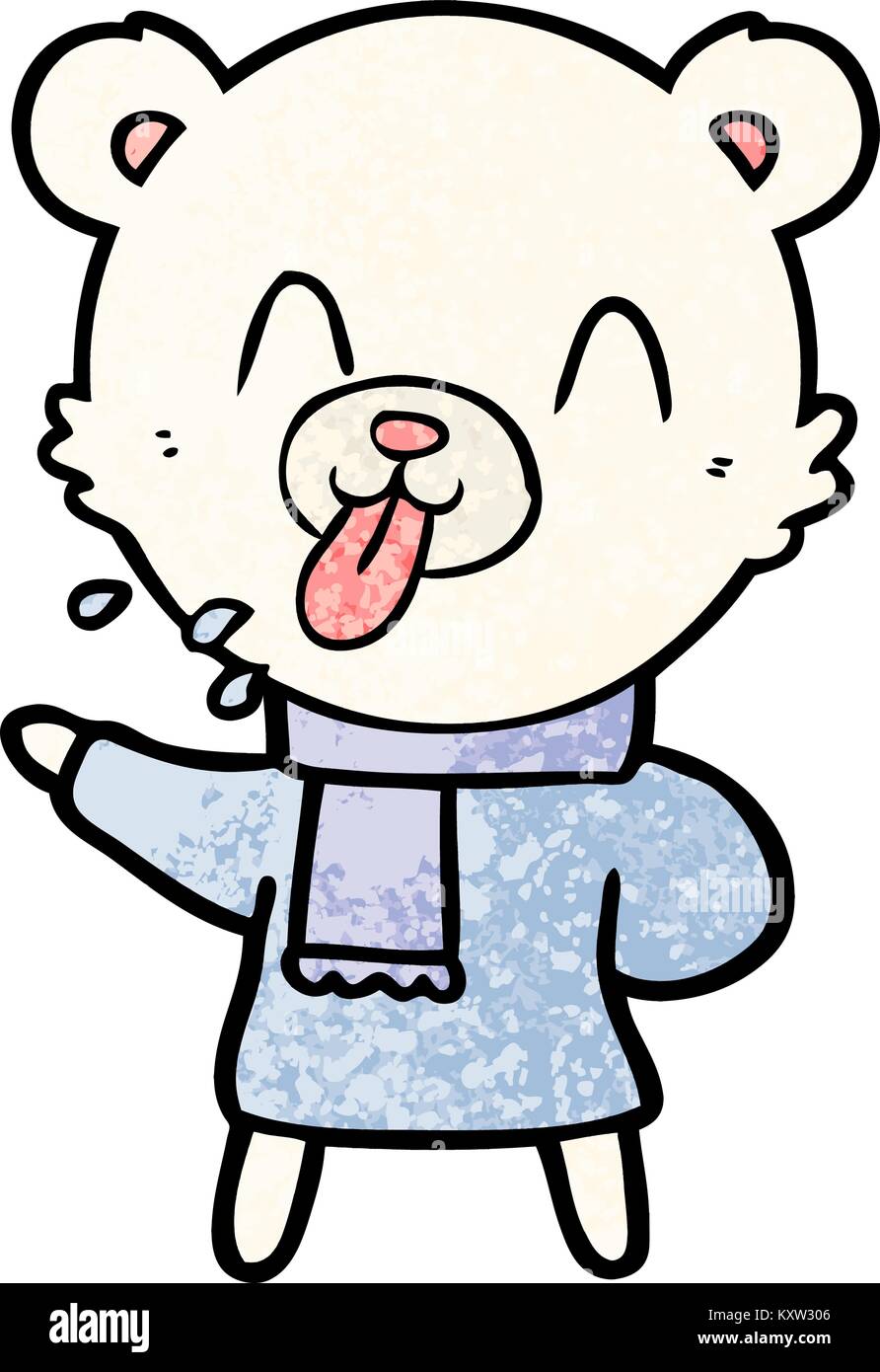 rude cartoon bear Stock Vector Image & Art - Alamy