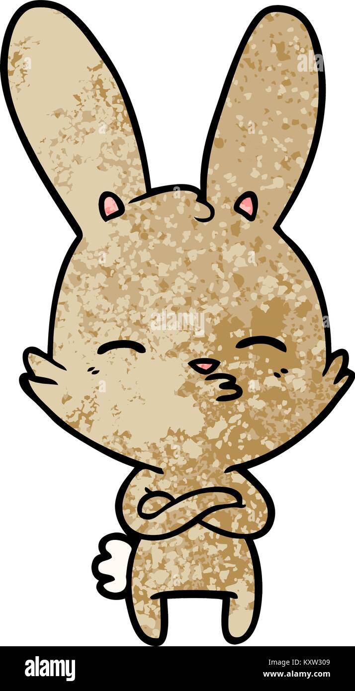 curious bunny cartoon Stock Vector Image & Art - Alamy