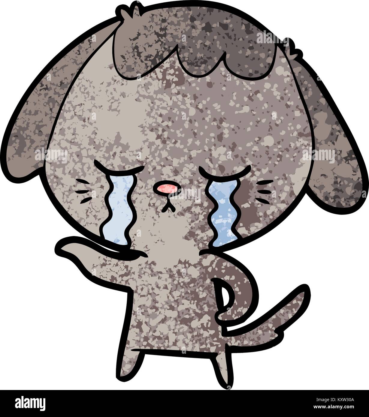 cartoon dog crying Stock Vector Image & Art - Alamy