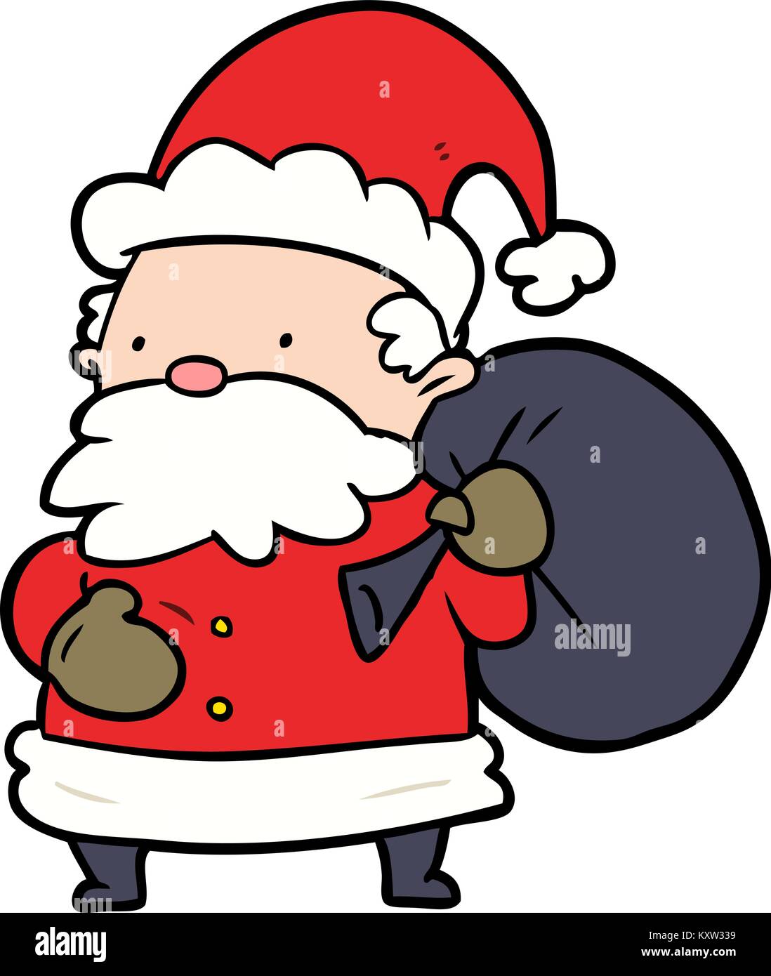 cartoon santa claus Stock Vector Image & Art - Alamy