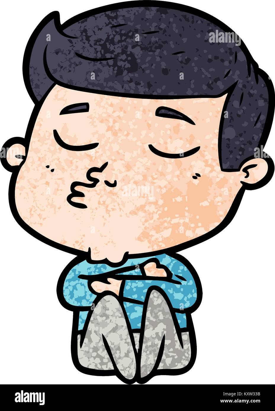 cartoon model guy pouting Stock Vector Image & Art - Alamy