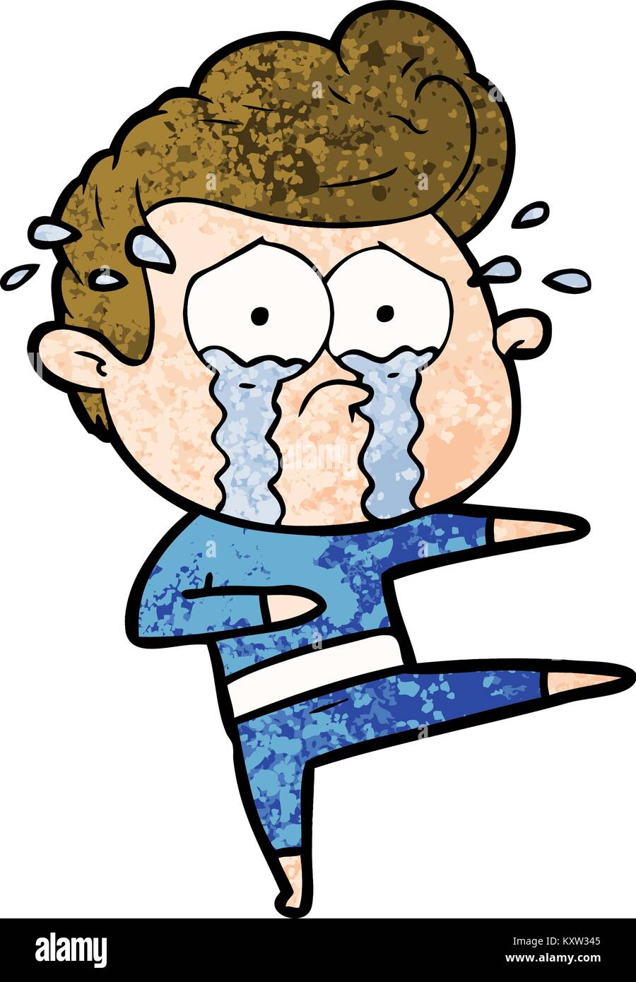 cartoon crying dancer Stock Vector Image & Art - Alamy