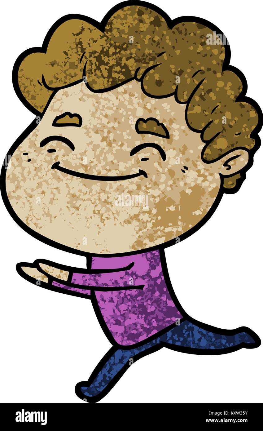 cartoon friendly man Stock Vector Image & Art - Alamy