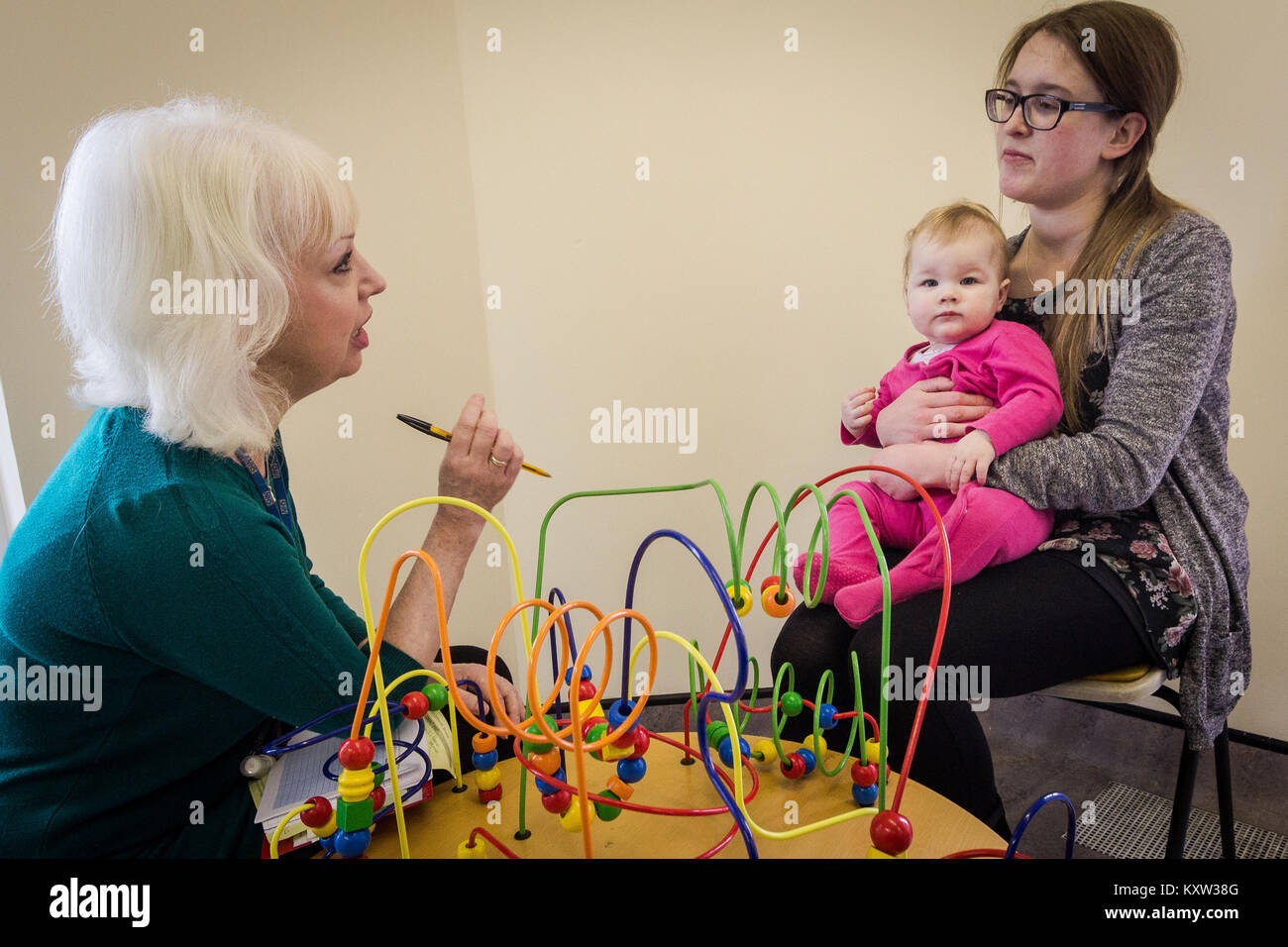 Post natal baby clinic, London Borough of Haringey, UK Stock Photo - Alamy