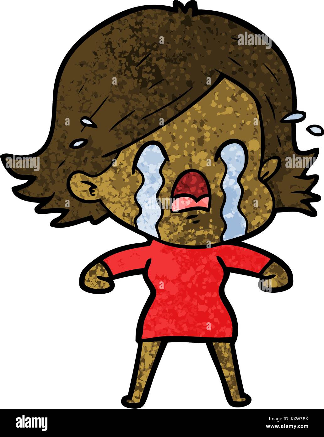 cartoon woman crying Stock Vector Image & Art - Alamy
