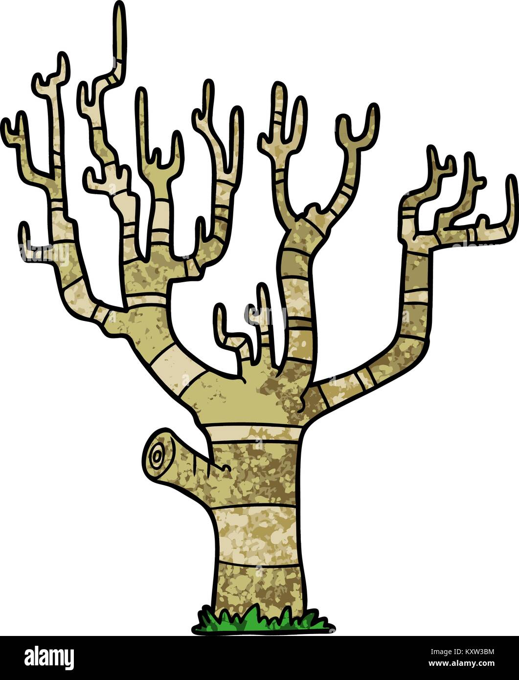 cartoon winter tree Stock Vector Image & Art - Alamy