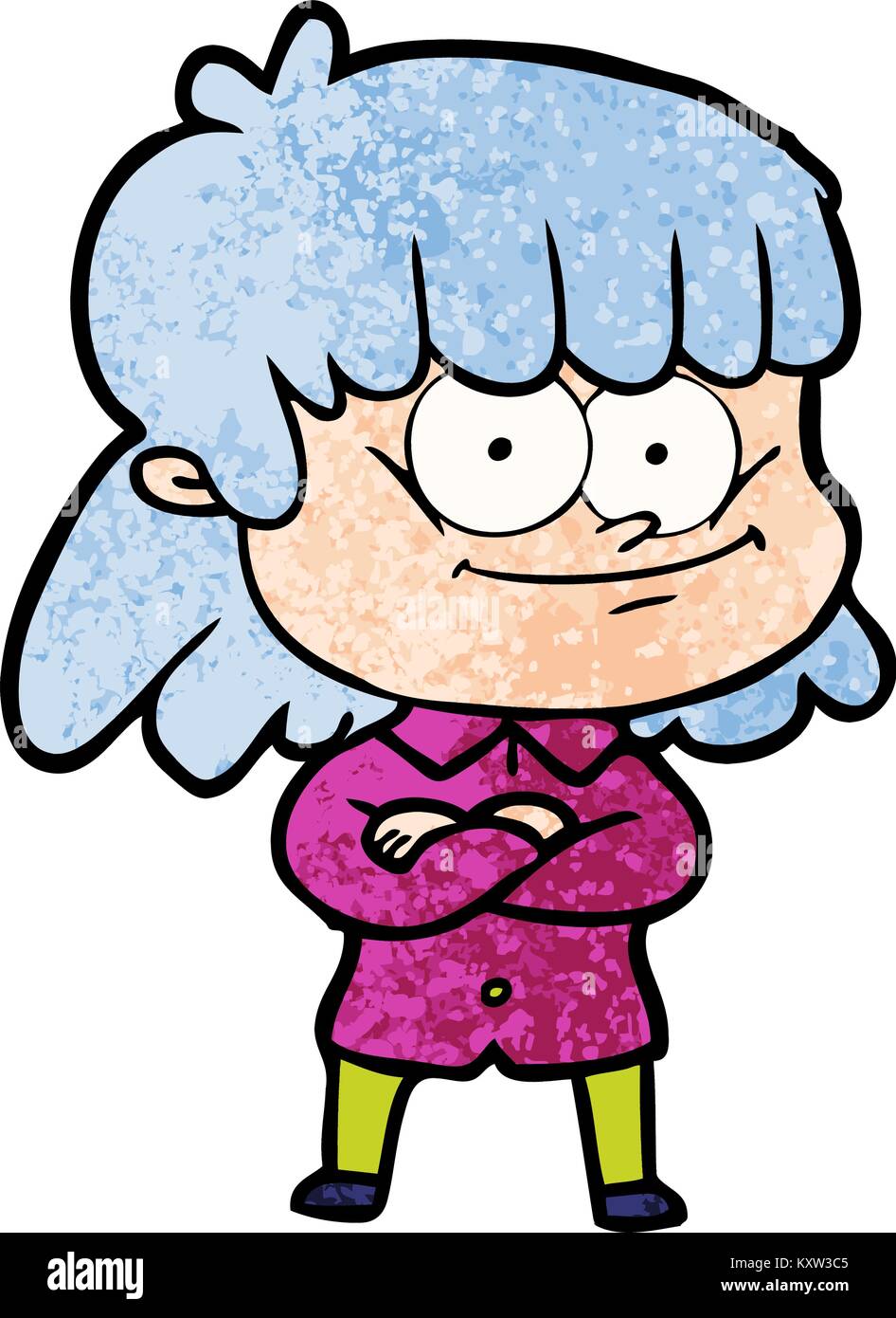 cartoon smiling woman Stock Vector Image & Art - Alamy