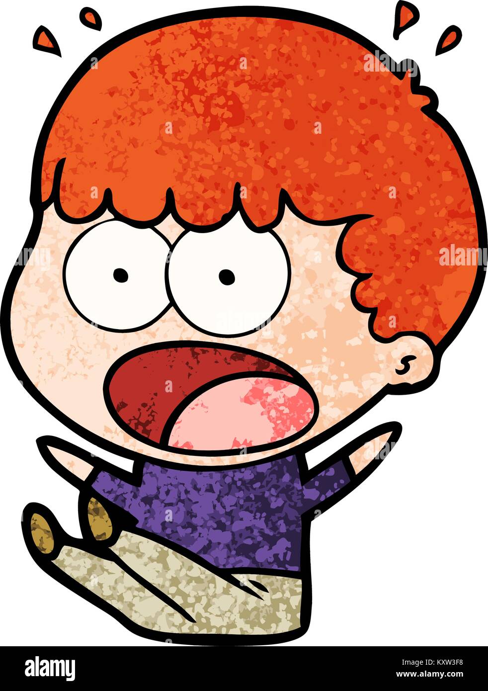 cartoon shocked man Stock Vector Image & Art - Alamy
