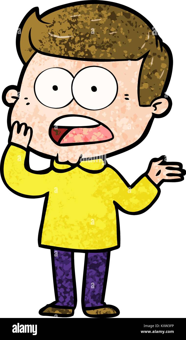 cartoon shocked man Stock Vector Image & Art - Alamy