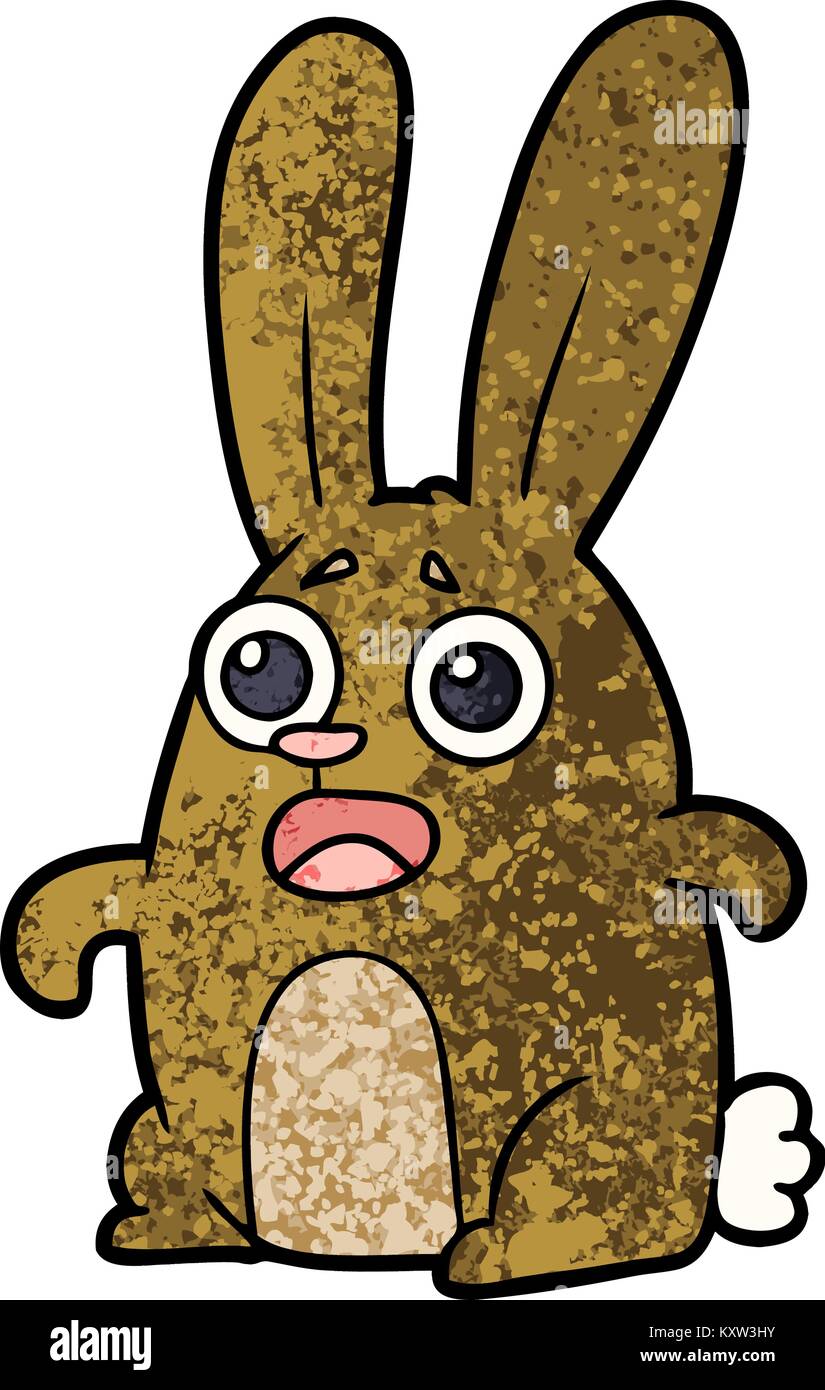 cartoon startled rabbit Stock Vector Image & Art - Alamy