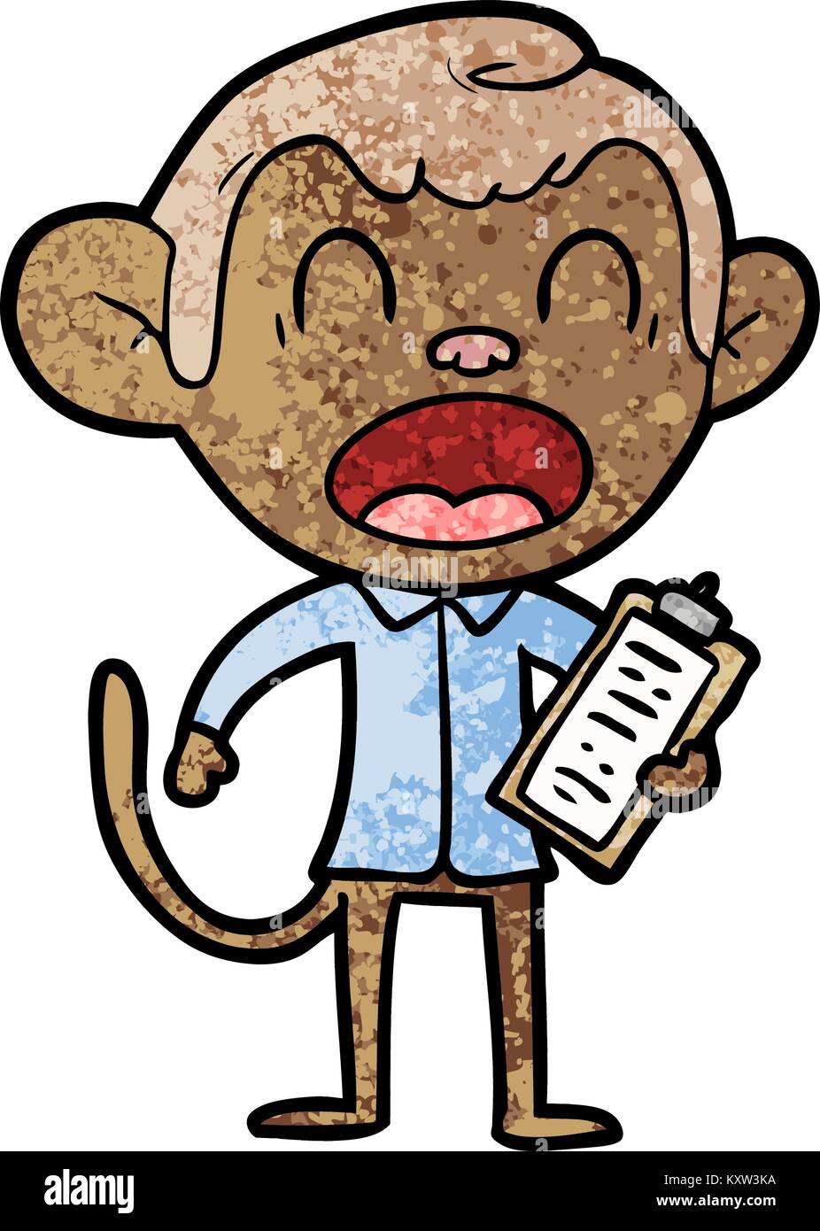 shouting cartoon monkey Stock Vector Image & Art - Alamy