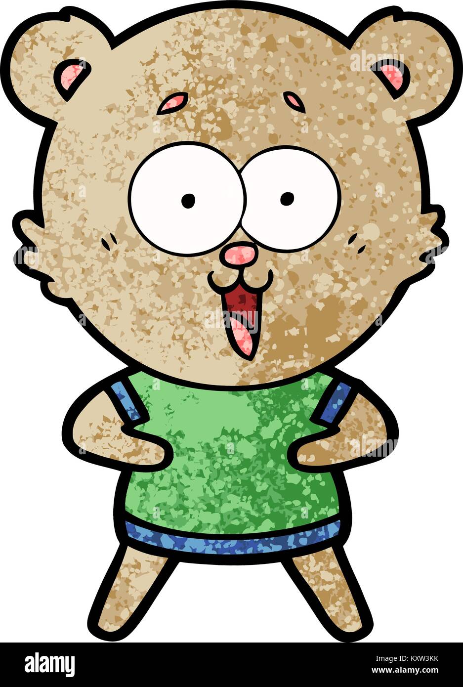 laughing teddy bear cartoon Stock Vector Image & Art - Alamy