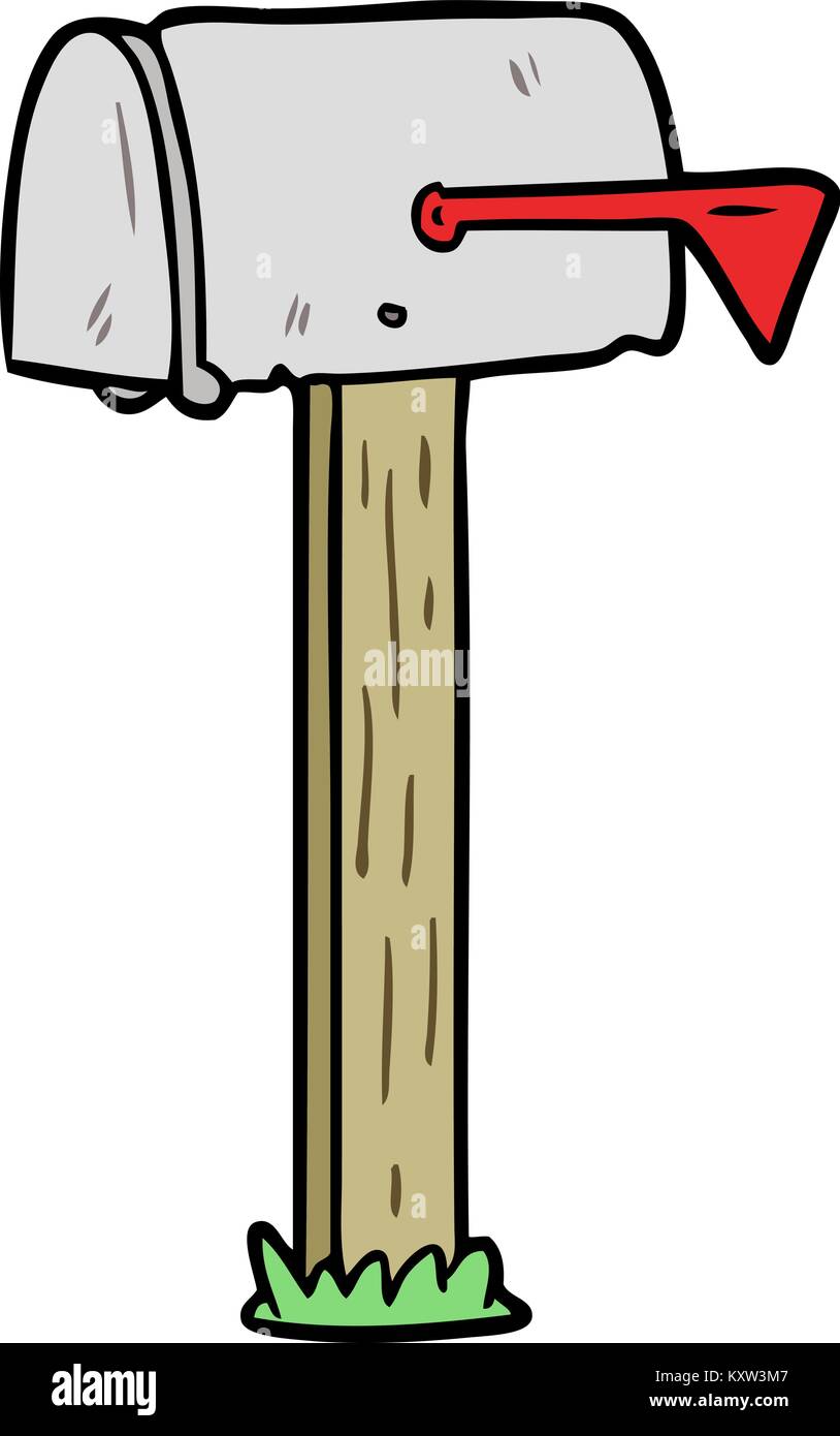 Freehand drawn cartoon post box hi-res stock photography and images - Alamy