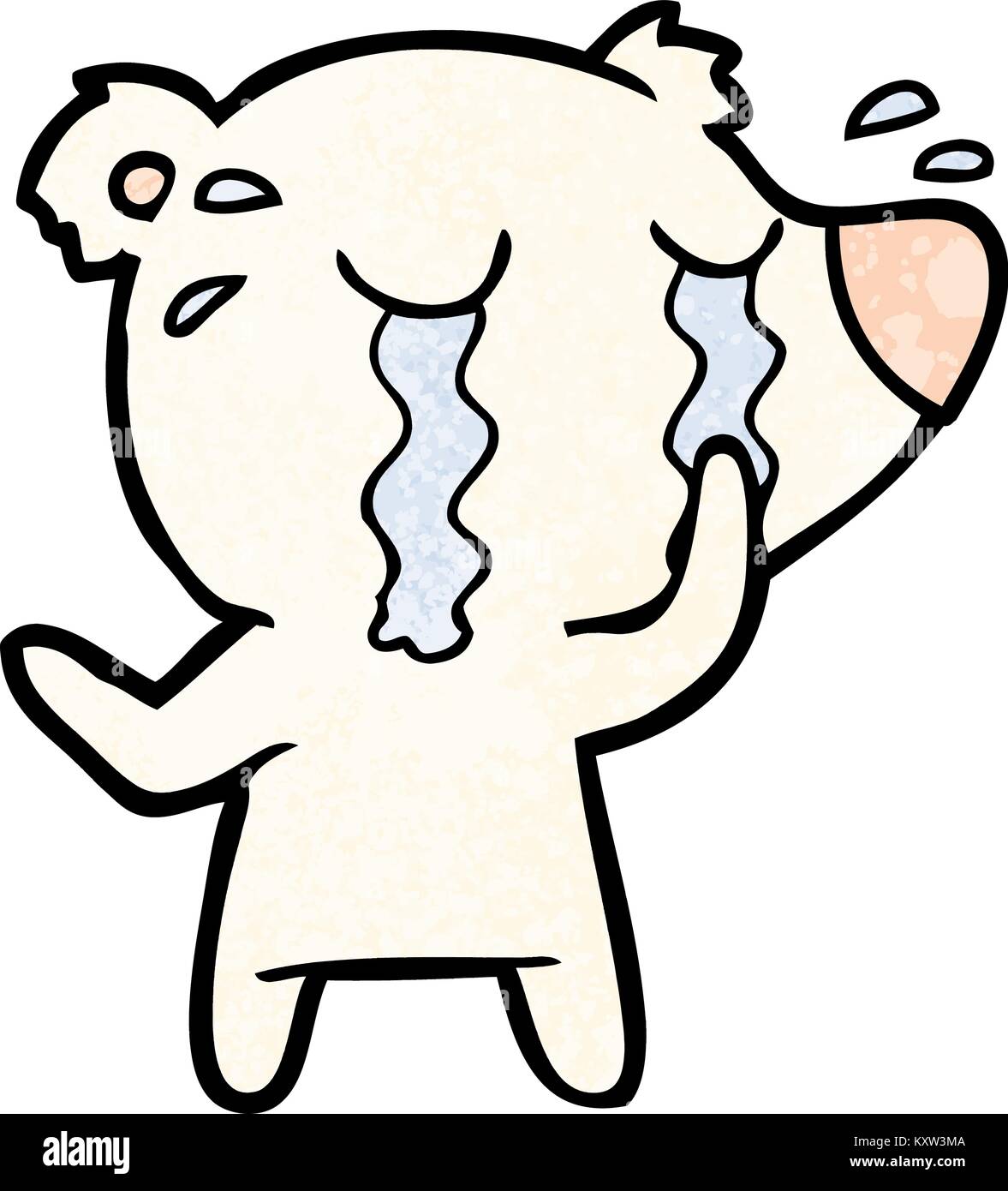 cartoon crying polar bear Stock Vector Image & Art - Alamy
