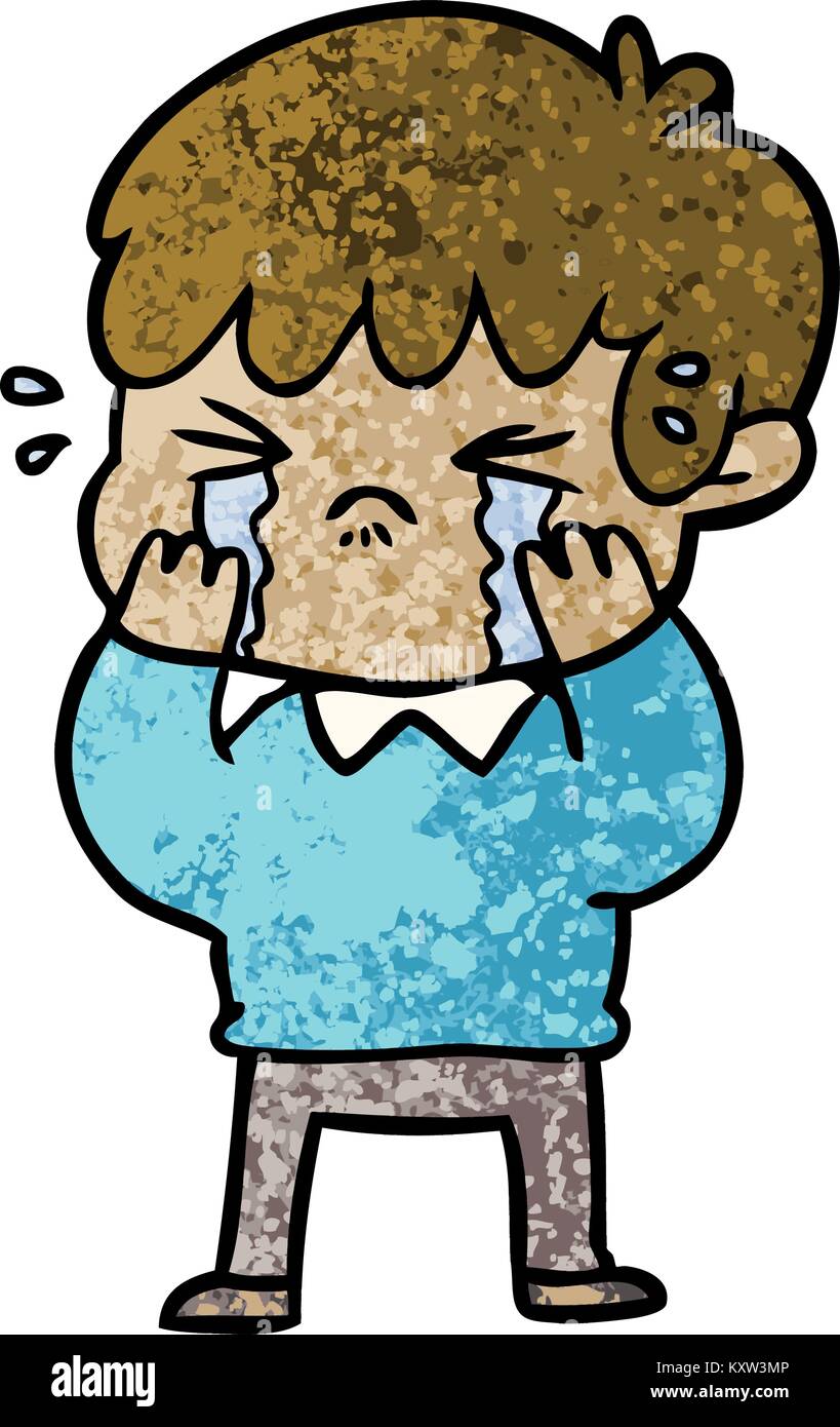 cartoon boy crying Stock Vector Image & Art - Alamy
