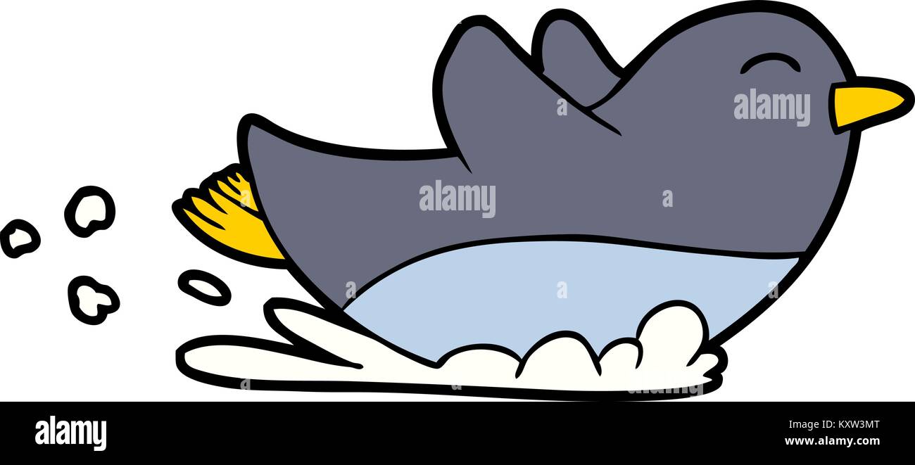 cartoon penguin sliding Stock Vector Image & Art - Alamy