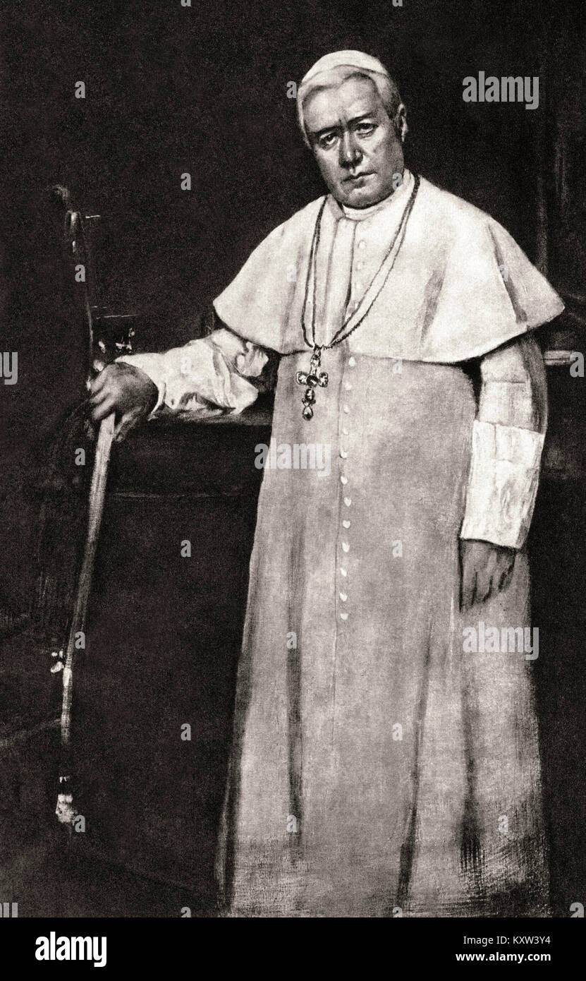 Saint Pius X, was Pope from 1903 to his death in 1914 Stock Photo - Alamy