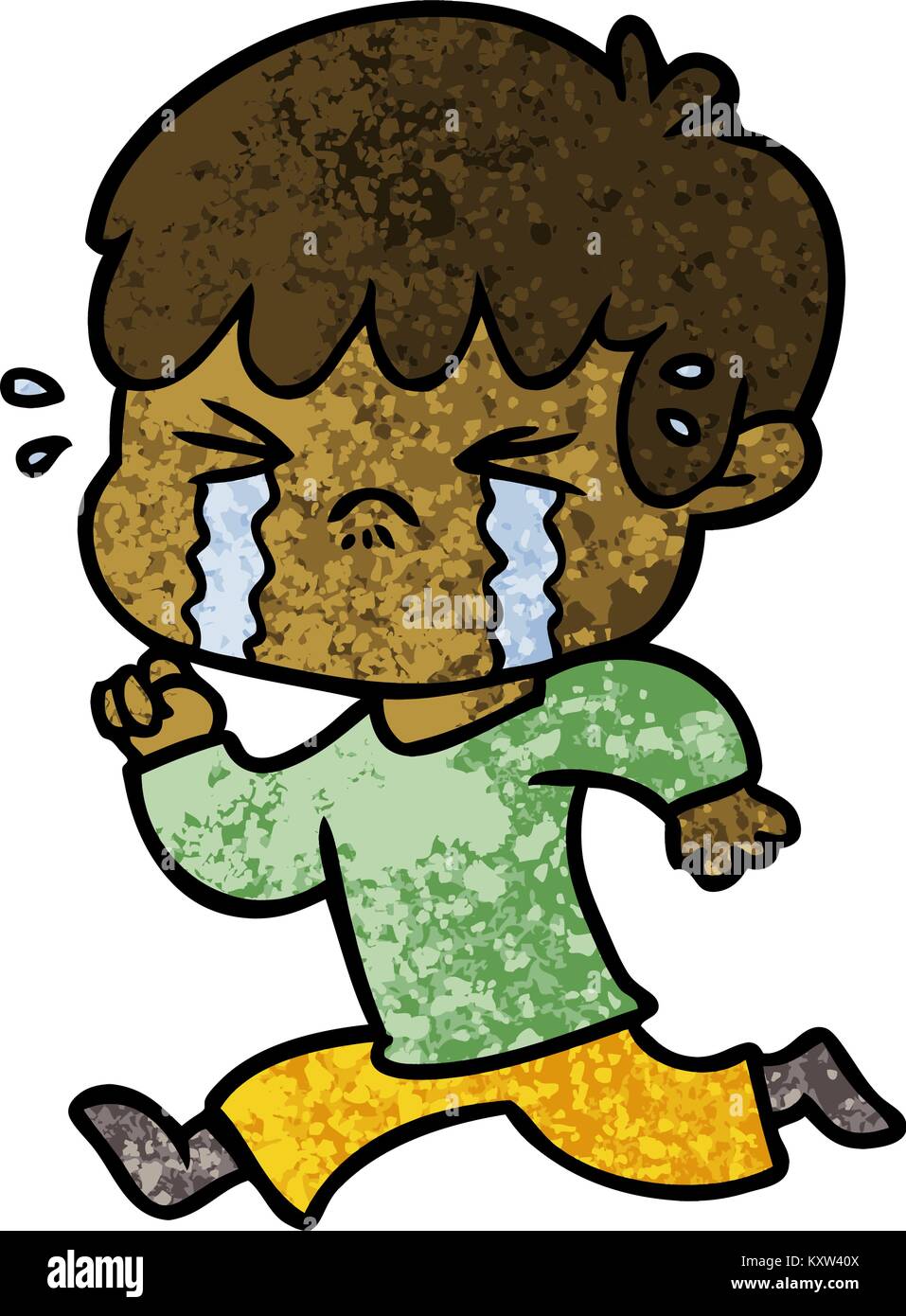 cartoon boy crying Stock Vector Image & Art - Alamy