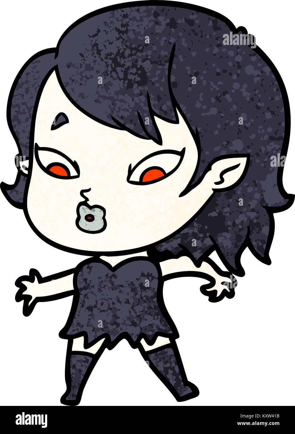 cute cartoon vampire girl Stock Vector Image & Art - Alamy