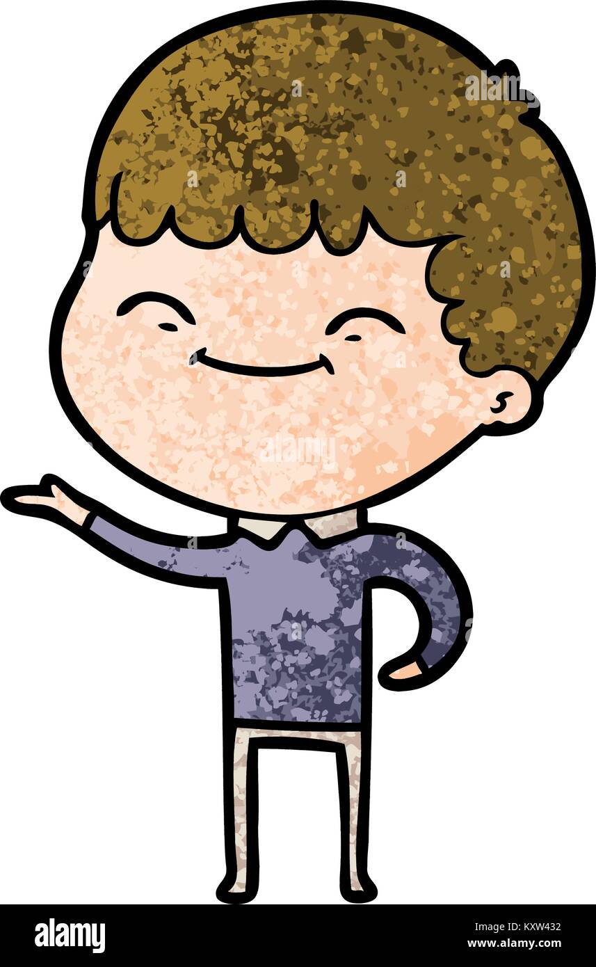 cartoon happy boy Stock Vector Image & Art - Alamy