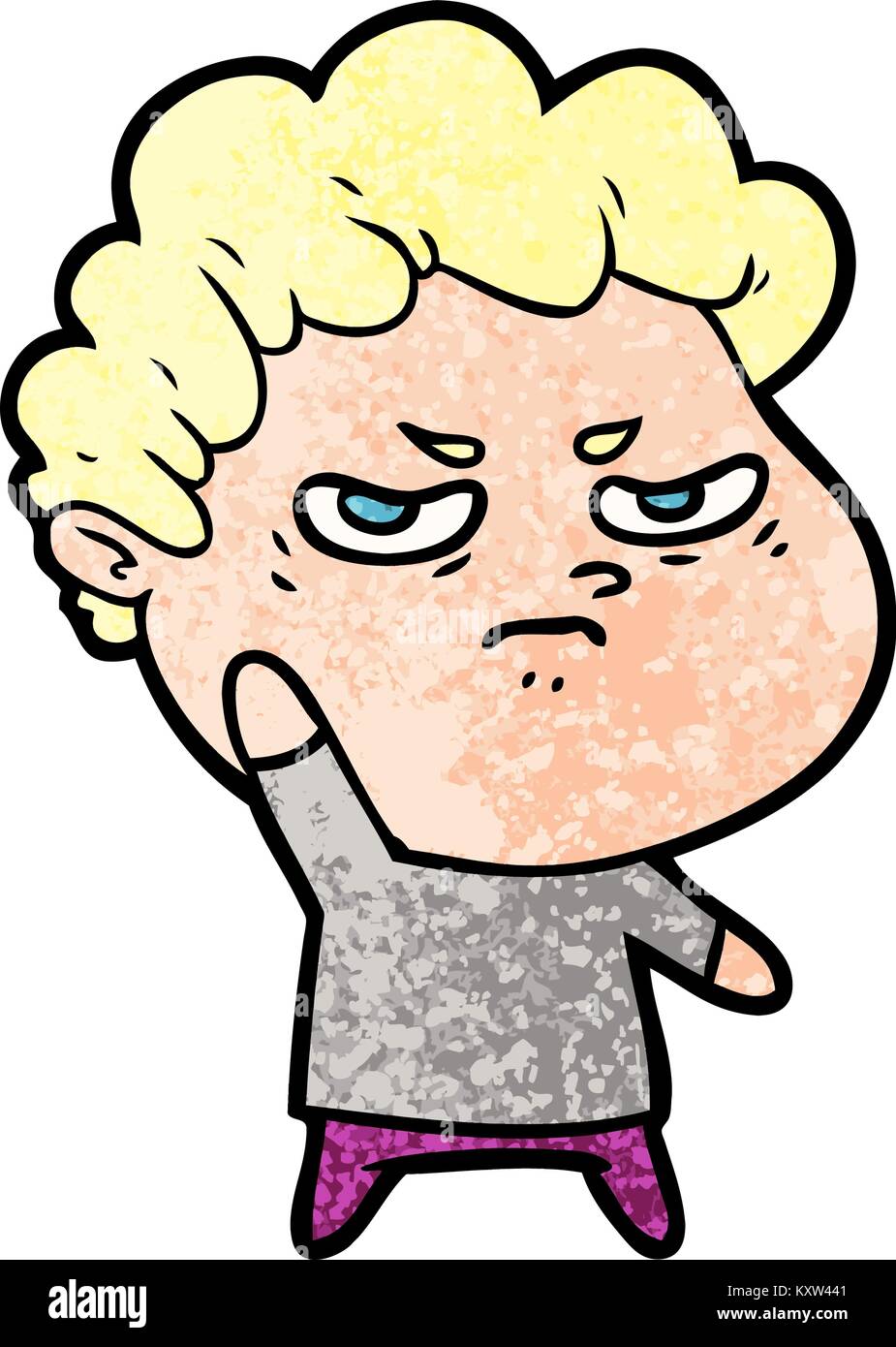 cartoon angry man Stock Vector Image & Art - Alamy