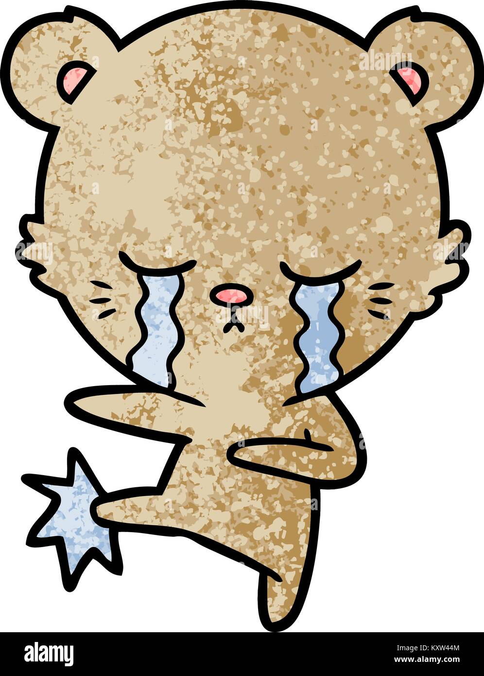 crying bear cartoon character Stock Vector Image & Art - Alamy