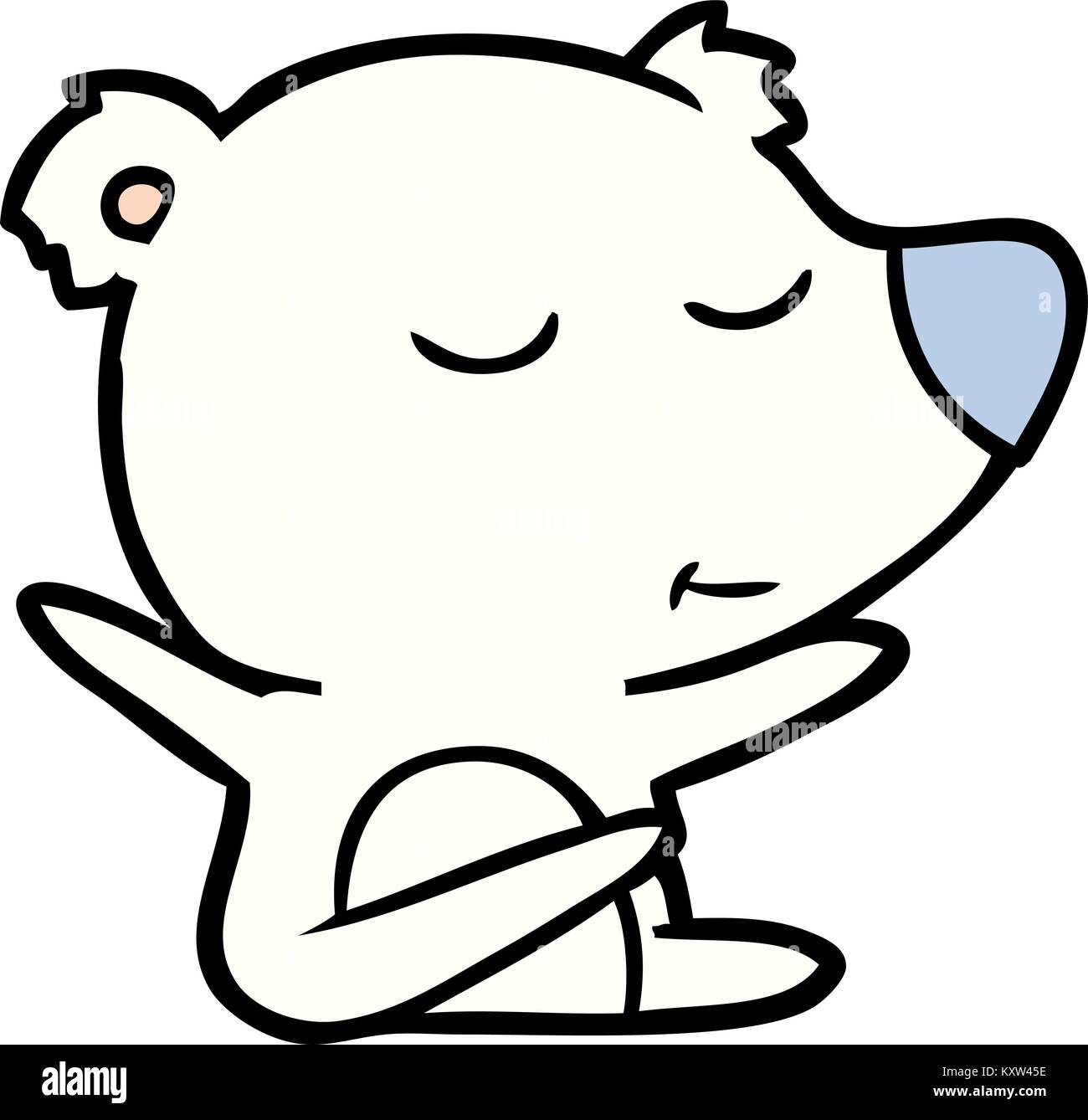 happy polar bear cartoon Stock Vector Image & Art - Alamy
