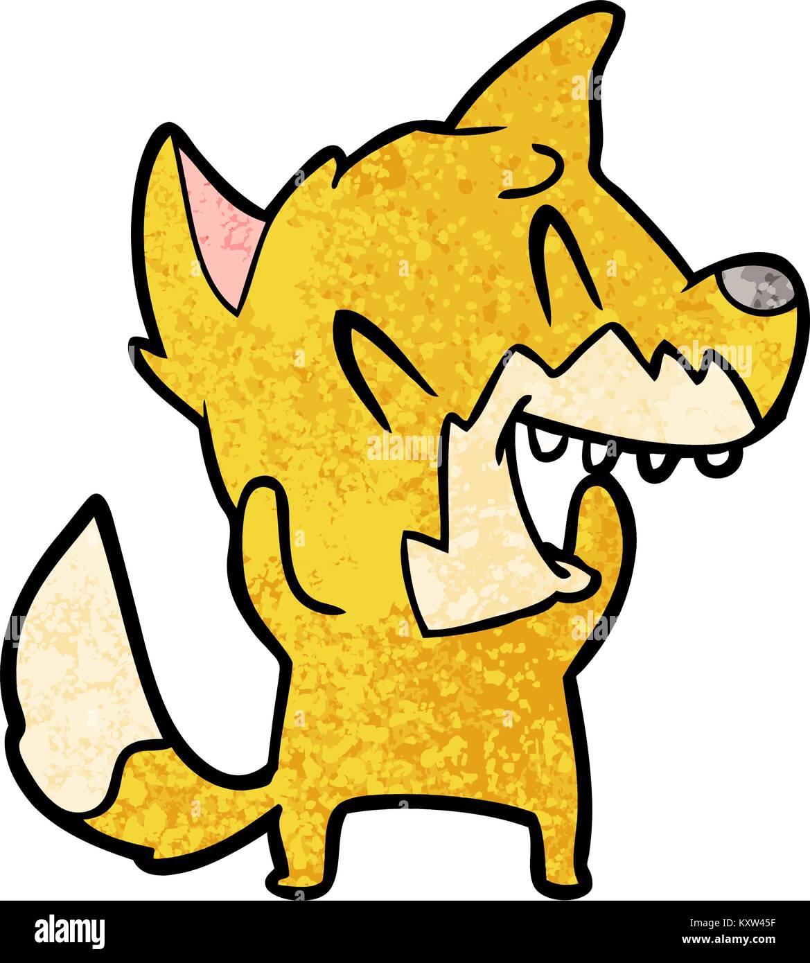 laughing fox cartoon Stock Vector Image & Art - Alamy