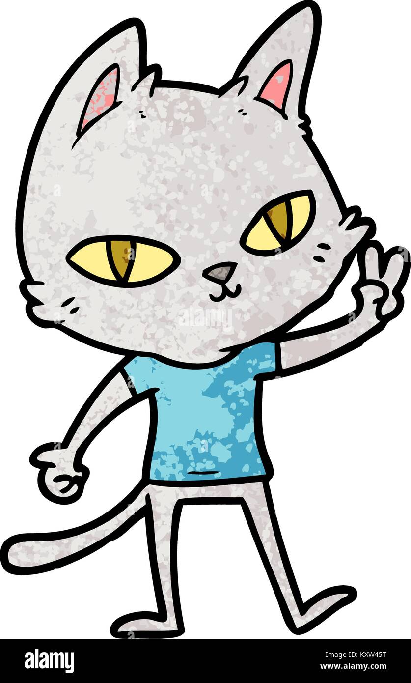 cartoon cat waving Stock Vector Image & Art - Alamy