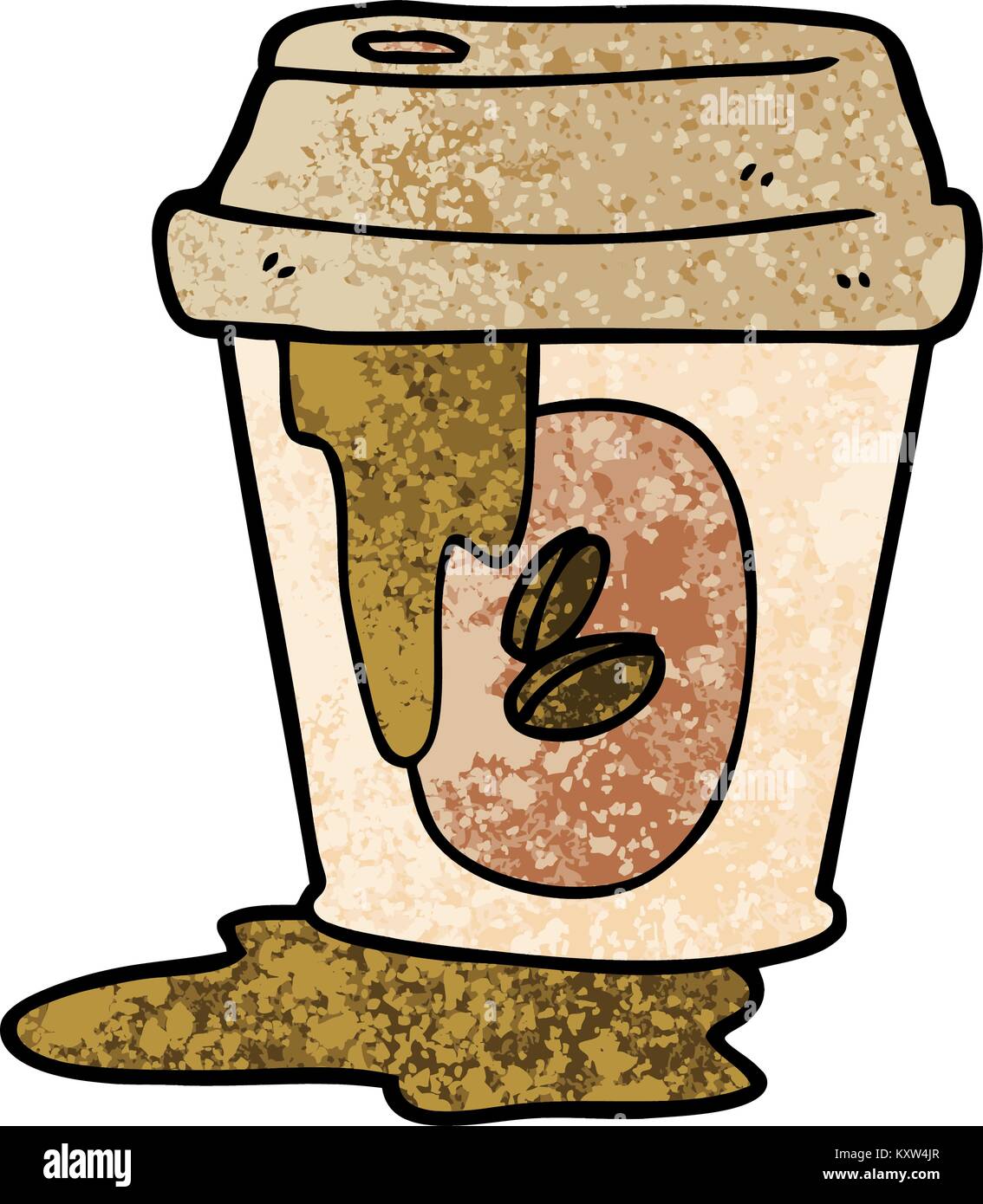 messy coffee cup cartoon Stock Vector Image & Art - Alamy