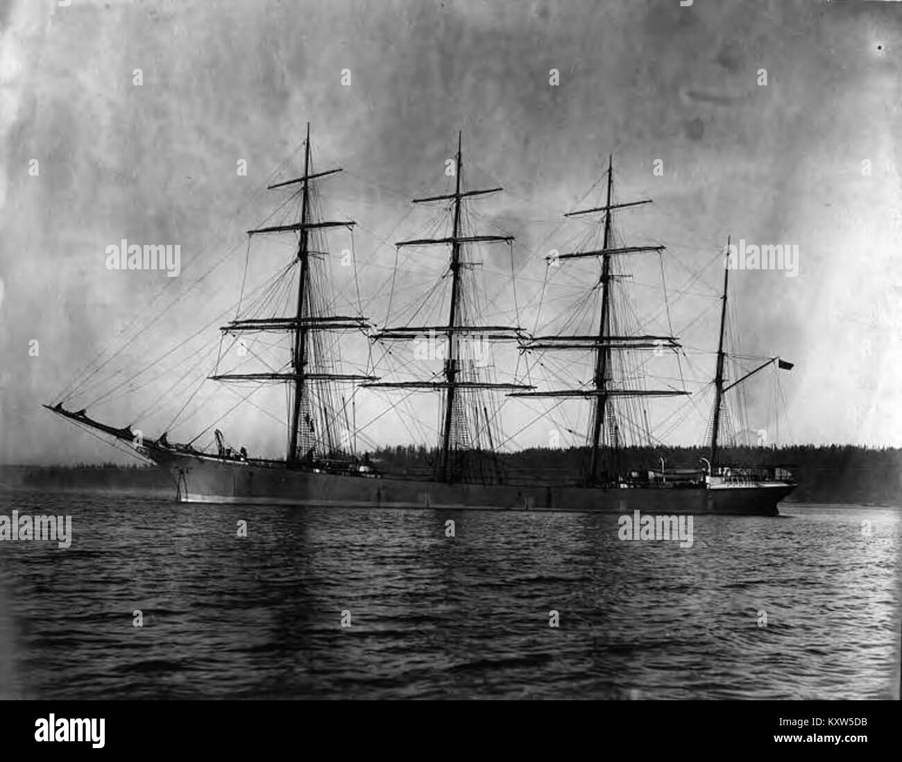 Four masted ship anchored hi-res stock photography and images - Alamy