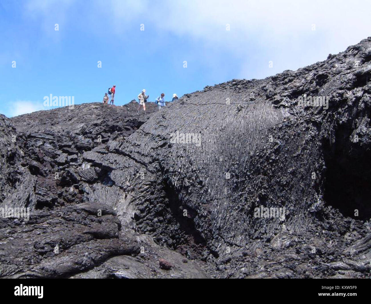 The term 'Fournaise-coulée' refers to the eruption and lava flow from ...