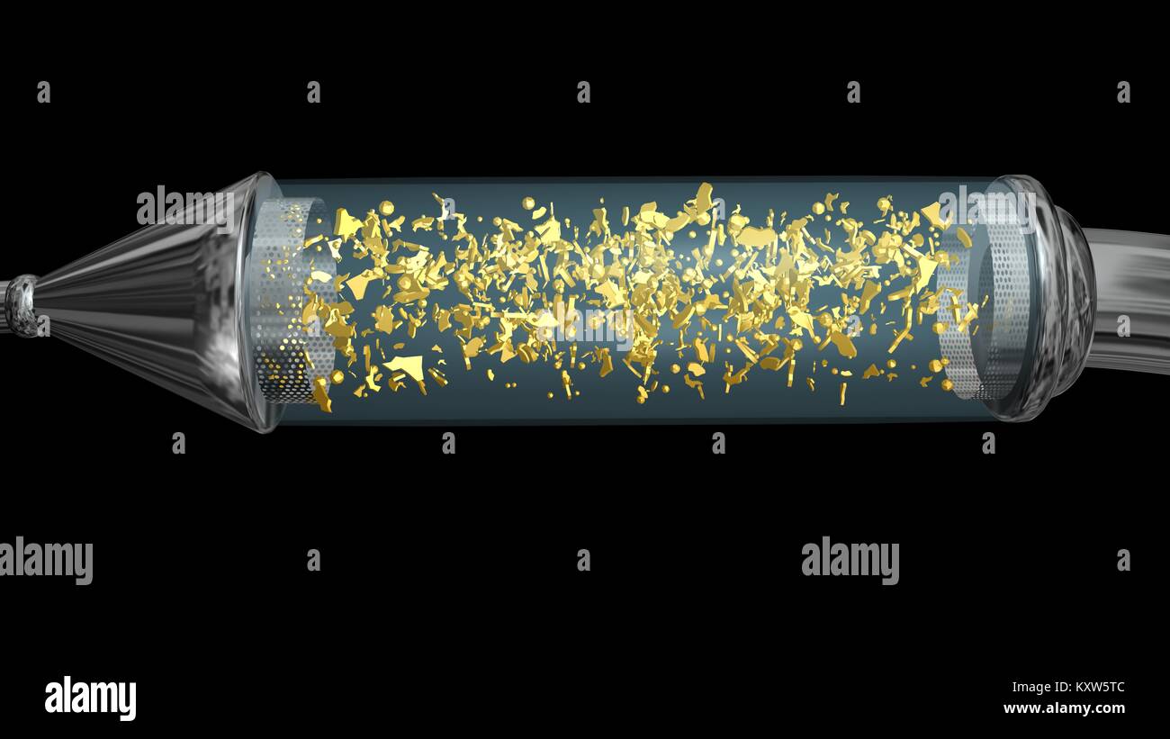Particles fragments, shrapnel shapes, debris separated and captured in ...