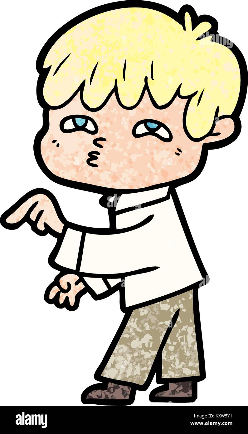 cartoon curious man Stock Vector Image & Art - Alamy