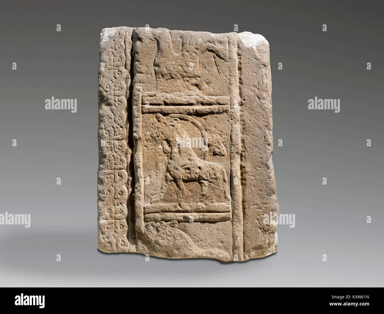 The fragment shown is a Nubian workshop artifact, highlighting tools ...