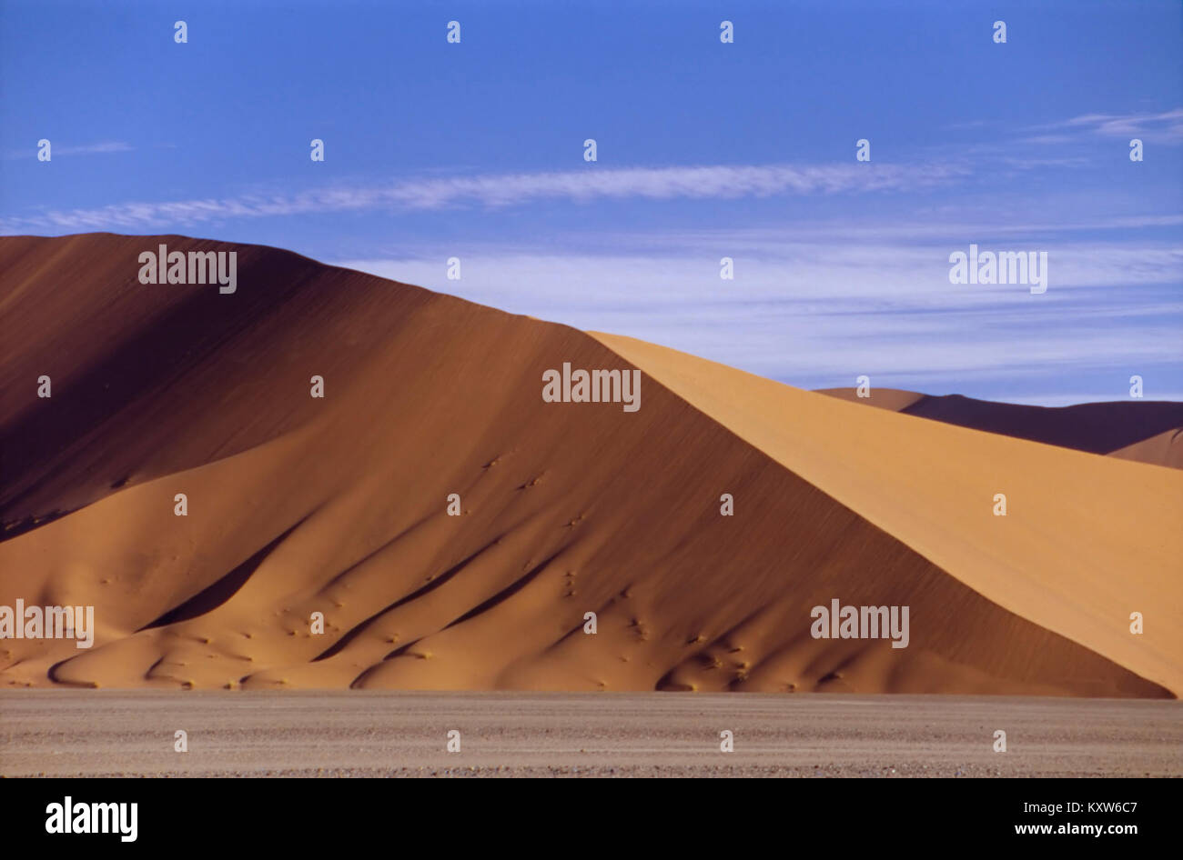 the orange dunes of the Namib Desert Stock Photo - Alamy
