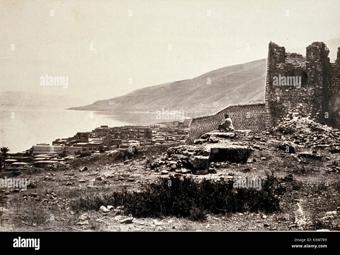 This photograph by Francis Frith from around 1857 depicts the town and ...