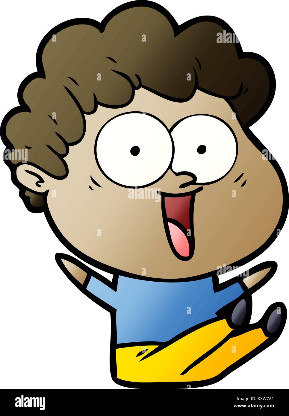 cartoon happy man Stock Vector Image & Art - Alamy