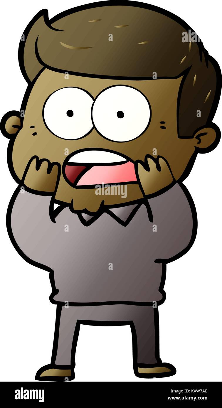 cartoon shocked man Stock Vector Image & Art - Alamy