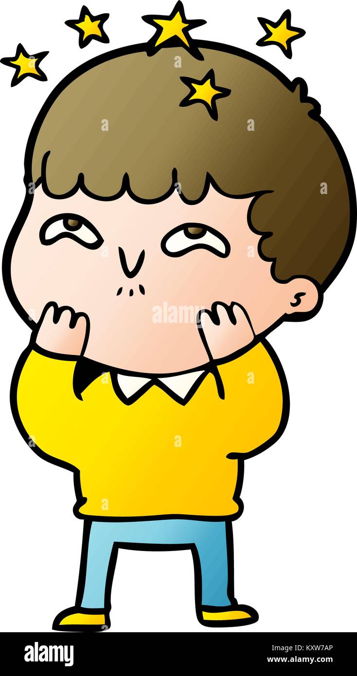 cartoon amazed boy Stock Vector Image & Art - Alamy